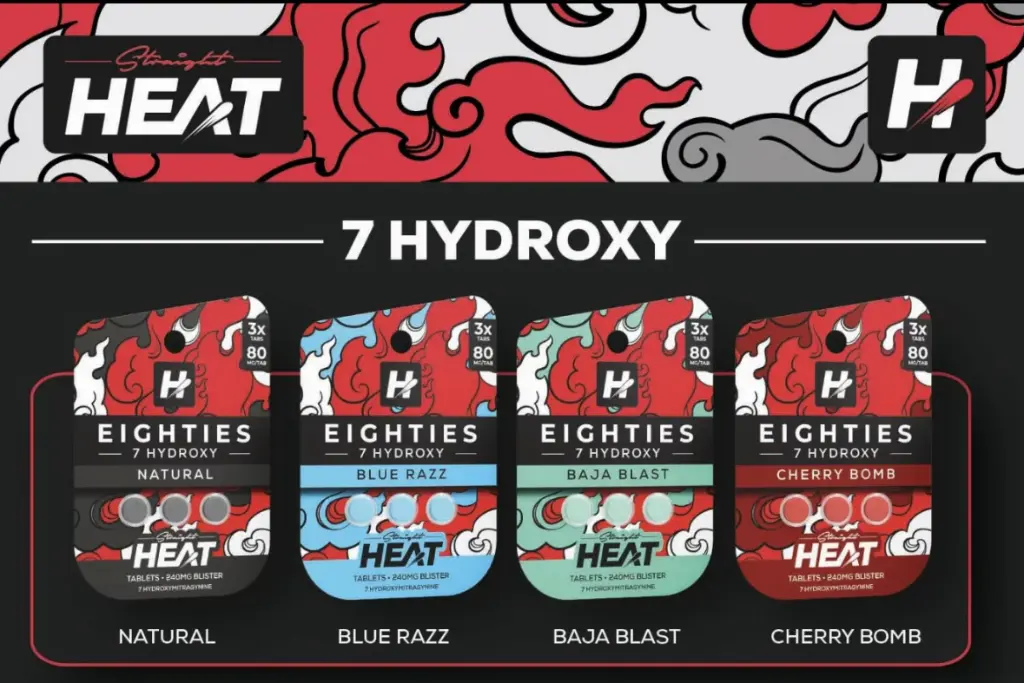 Heat Eighties 7-Hydroxy 80mg Tablets 3ct | MoonmistDistro